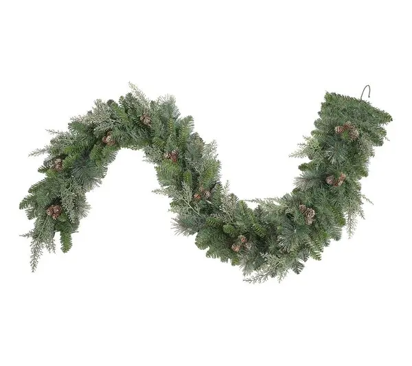 HAUTE DECOR 6' Prelit Bergen Pine Garland