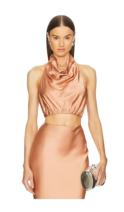 MICHAEL COSTELLO X Perla Top In Metallic