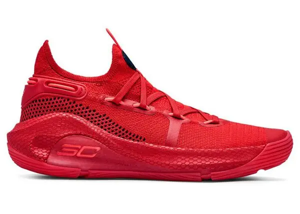 Under Armour Curry 6 Heart Of The Town Rage Sneakers - Red/black/red Rage