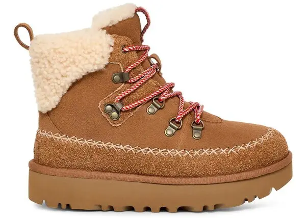 UGG Classic Alpine Lace-up Boot - Chestnut