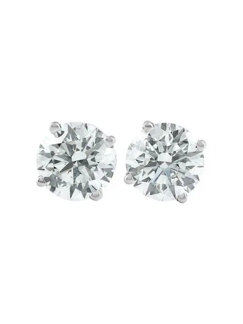 BLISS DIAMOND 2 Ct Tw Round Lab Grown Diamond Stud Earrings