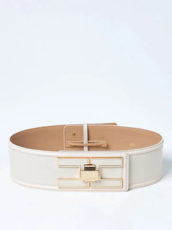 Elisabetta Franchi Belt In Milk 50% Off Editorialist