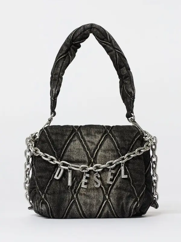 Diesel Quilted Shoulder Bag With Chain Strap