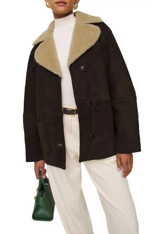 REFORMATION Veda Luca Shearling Jacket