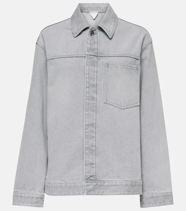 Bottega Veneta Denim Trucker Jacket - Grey
