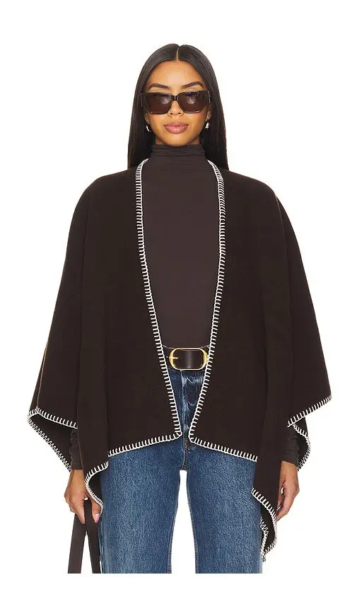 Rag & Bone Trench Poncho In Brown - Biscuit | Editorialist