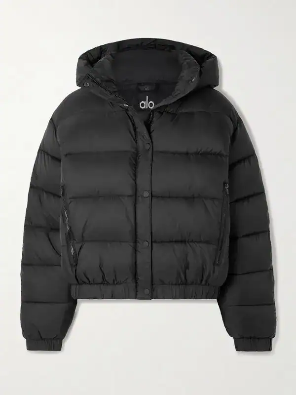 Alo Yoga Aspen Love Ripstop Jacket - Black | Editorialist