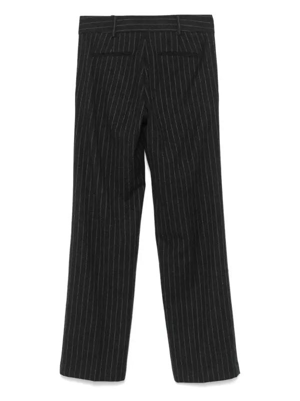 Michael Kors Pinstriped Wool Blend Trousers