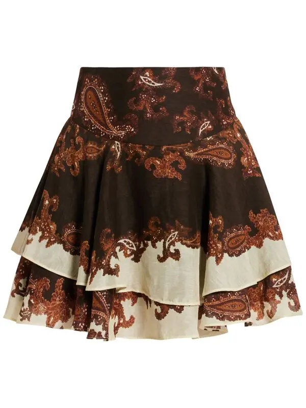 Hemant & Nandita Paisley-print Mini Skirt