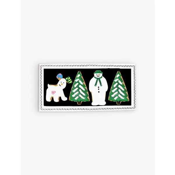 BISCUITEERS The Snowman Letterbox Gingerbread Iced Biscuits 75g