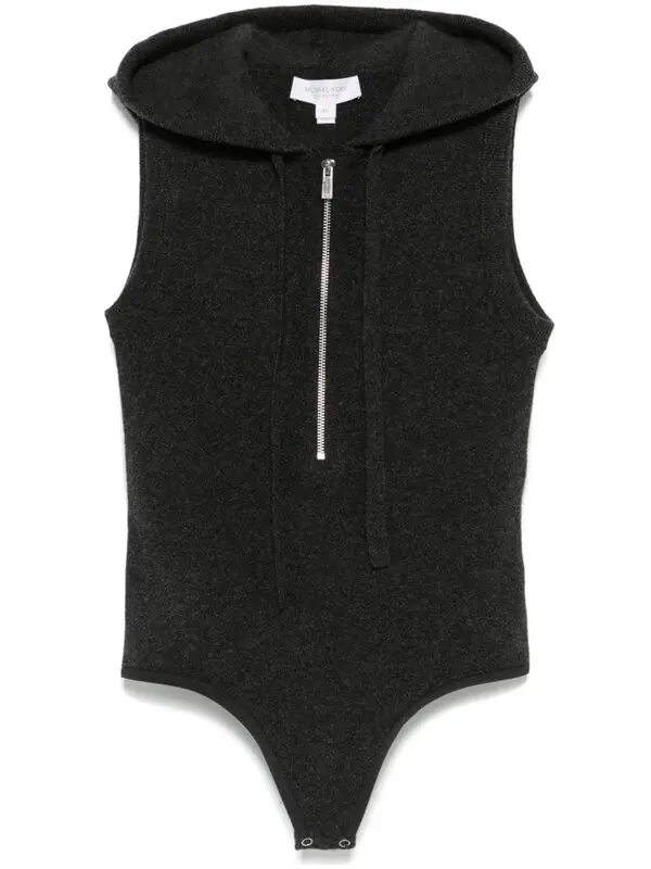 Michael Kors Zip-up Hooded Bodysuit