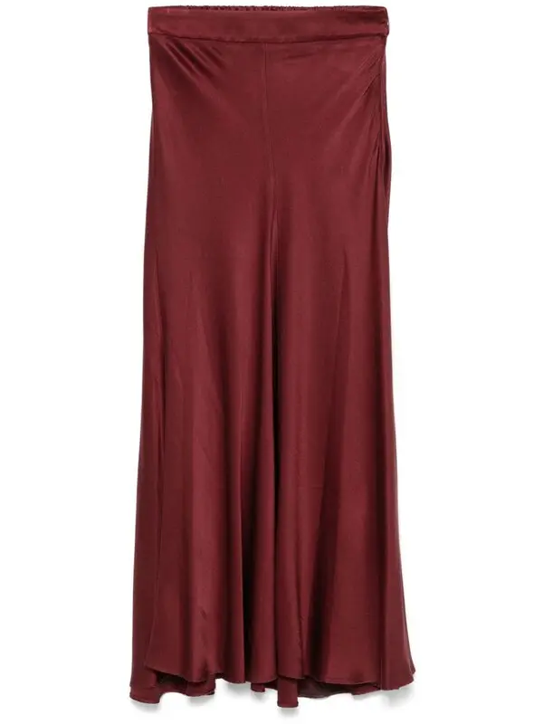 FORTE_FORTE Silk Midi Skirt