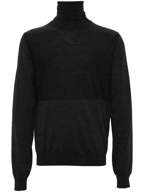 JIL SANDER Merino Wool Jumper - Grey