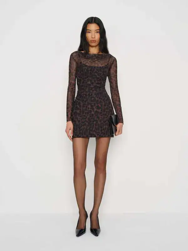 Reformation Reese Knit Dress | Black | Small