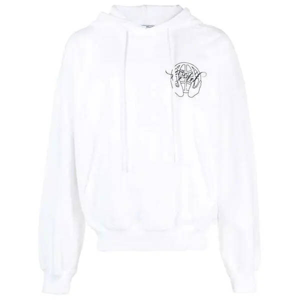 Off-White Arrow Boxy Hoodie - White