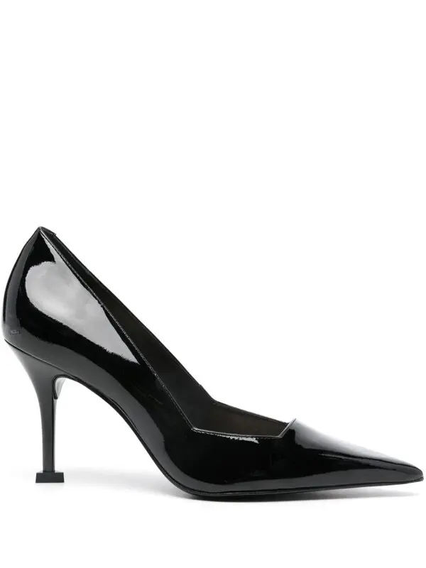 Schutz 85mm Patent Pumps In Black 40% Off Editorialist