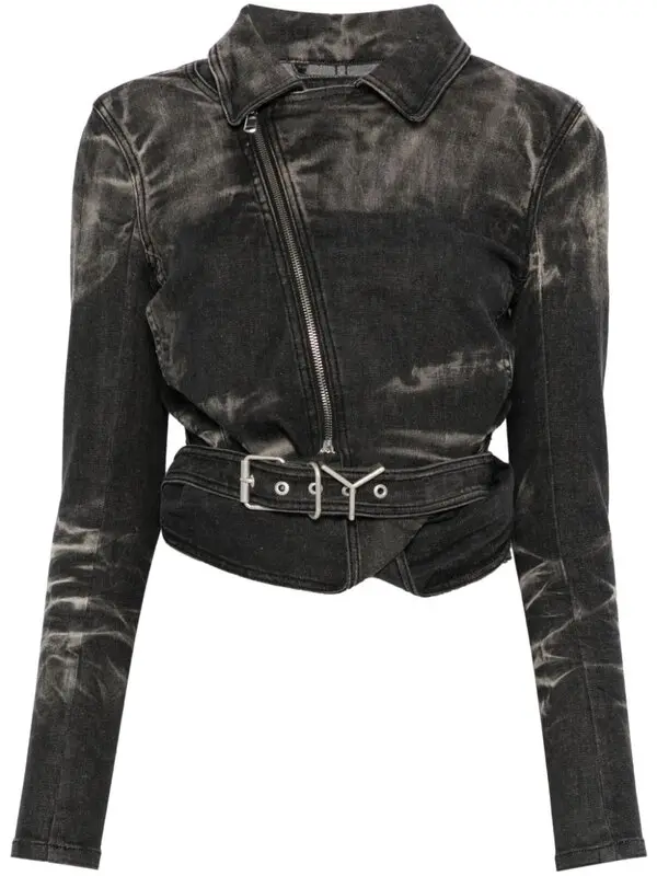 Y/project Wrap Denim Jacket - Black