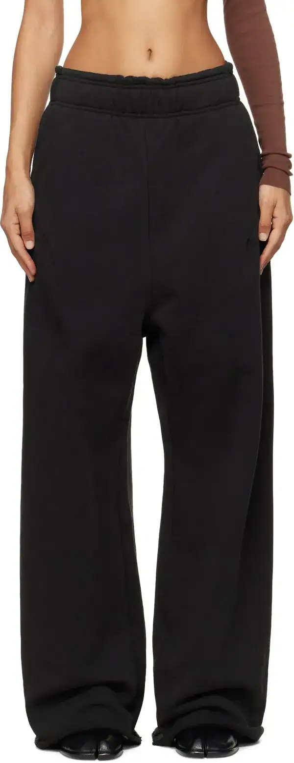 Entire Studios Black Full Sweatpants - Soot | Editorialist