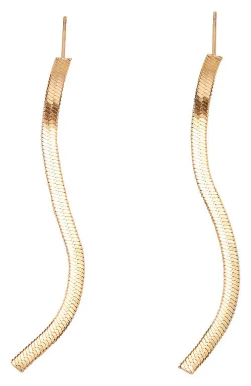 ST. MORAN Snake Chain Drop Earrings