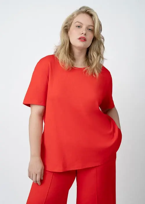 SEE ROSE GO Coolrose Luxe Oversized Tee