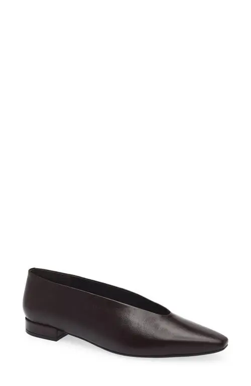 Jeffrey Campbell Pointed Toe Flat - Coffee Crinkle