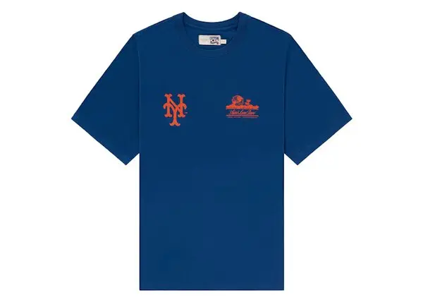 Aimé Leon Dore X New York Mets Unisphere Tee Shirt - Blue
