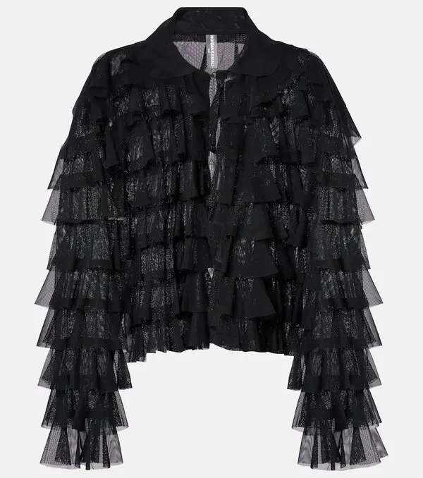 Norma Kamali Oversized Ruffled Jacket