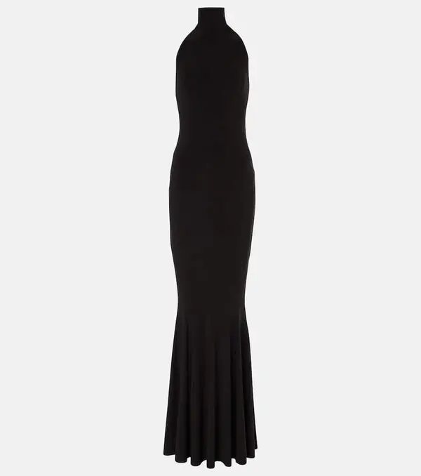 Norma Kamali Fishtail Gown - Black