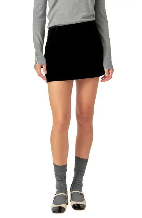 English Factory Velvet Skort