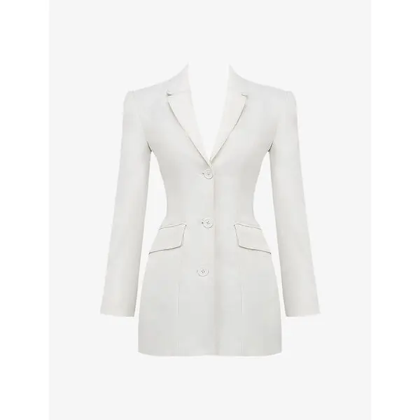 House Of Cb Woven Blazer Mini Dress - White