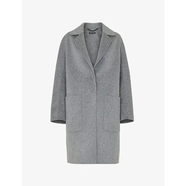 Whistles Cassie Double-face Wool-blend Coat - Grey