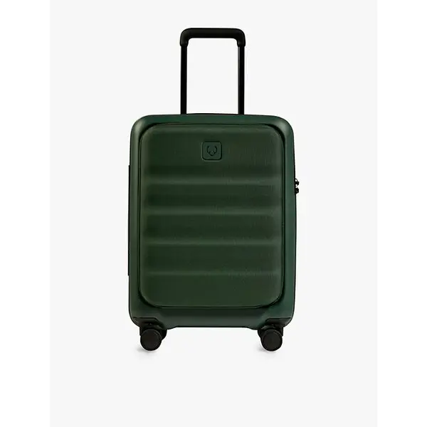 ANTLER Icon Stripe Front-pocket Polycarbonate Cabin Suitcase 56cm - Green