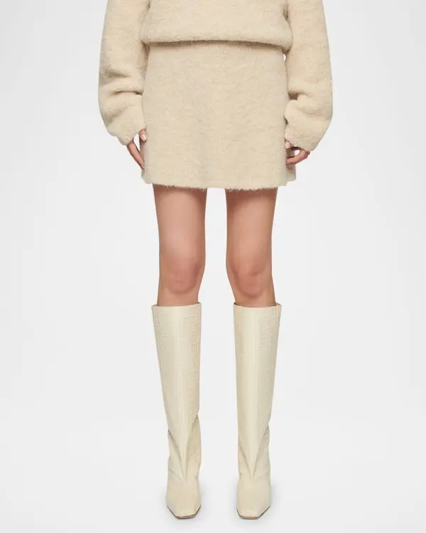 Clea Penn Boucle Mini Skirt