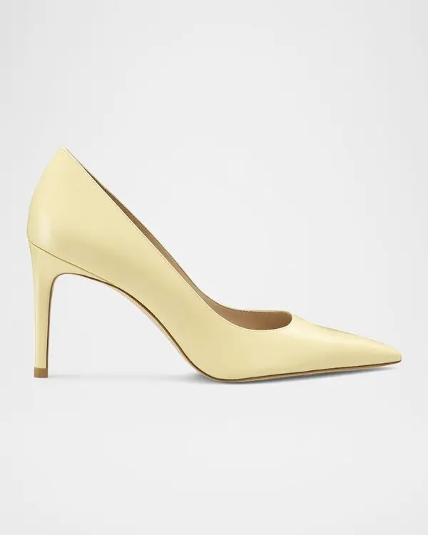 STUART WEITZMAN Power Pumps - Lemon Chiffon