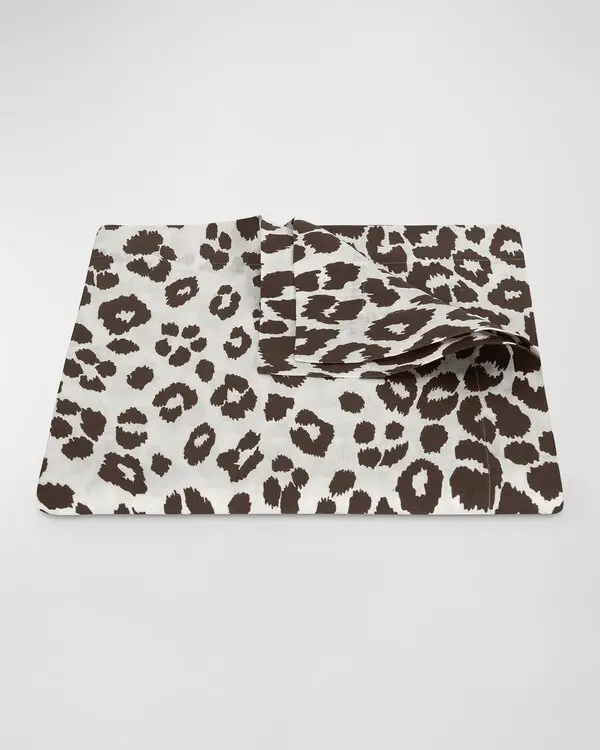 MATOUK SCHUMACHER Iconic Leopard Round Tablecloth, 90 - Cinder