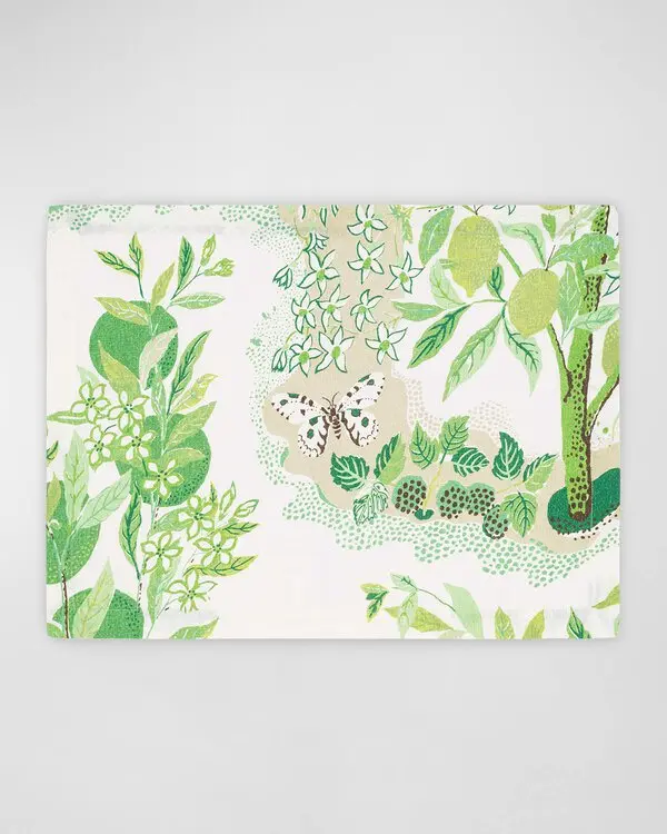 MATOUK SCHUMACHER Citrus Garden Placemats, Set Of 4 - Grass