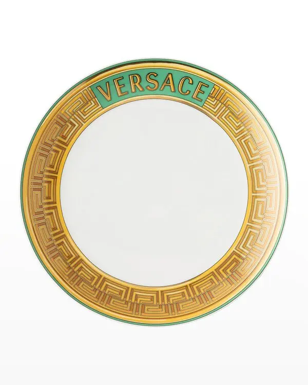 Versace Salad Plate - Medusa Amplified Green Coin