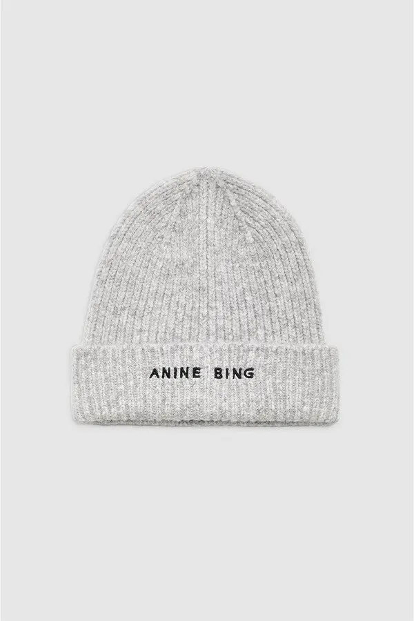 ANINE BING Elia Beanie - Grey