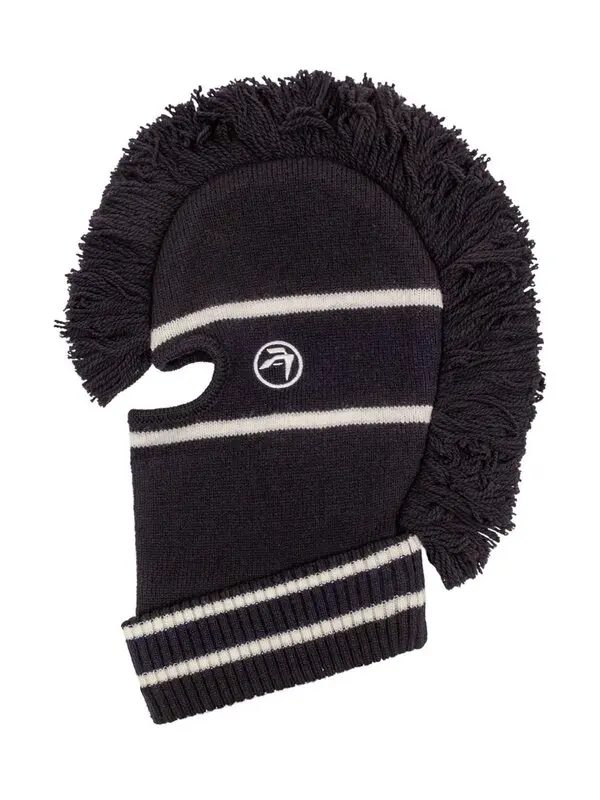 AMBUSH Balaclava With Fringe - Black