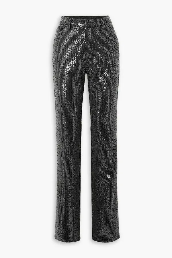 Remain Birger Christensen Sequined Straight-leg Jeans