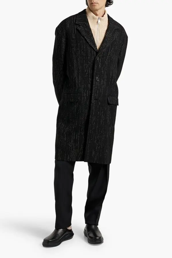 Acne Studios Pinstriped Tweed Coat