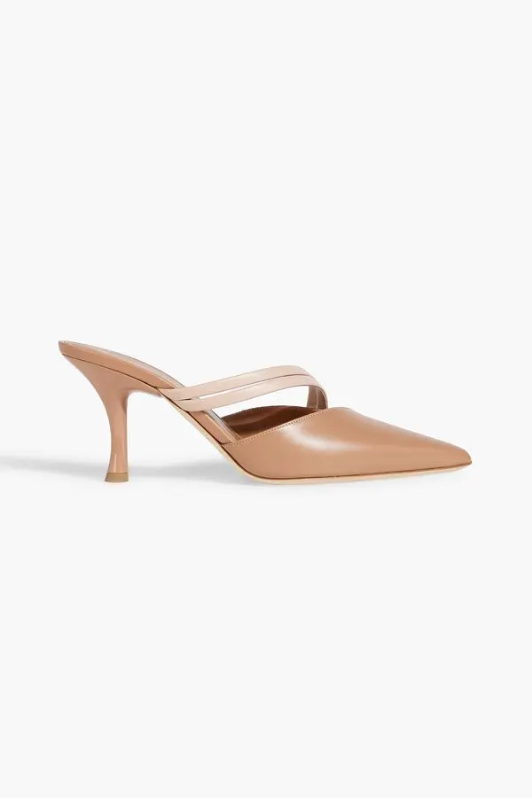 MALONE SOULIERS Tia 70 Two-tone Leather Mules