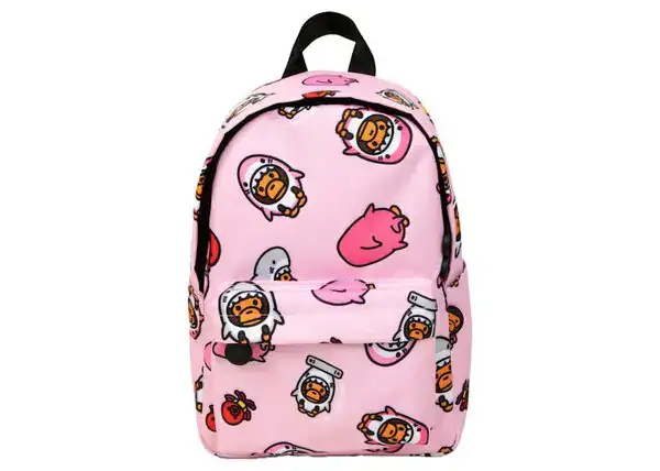 BABY MILO 猿のキャラクターリュック ピンク aape BABY MILO PLUSH DOLL BACKPACK | bape.com