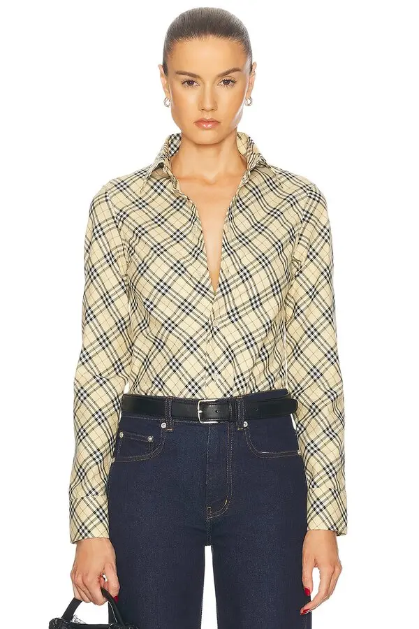 Burberry Button Up Top