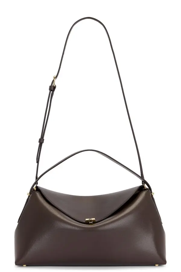 TOTÊME T-lock Top Handle Bag - Bark