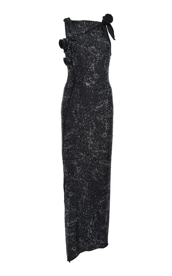 Coperni Crystal-embellished Gown - Black