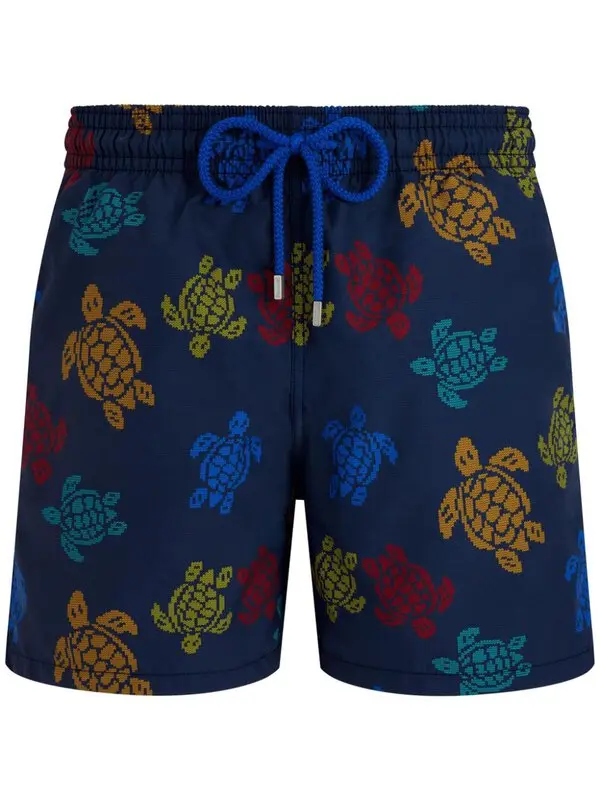 Vilebrequin Ronde Des Tortues Swim Shorts - Blue