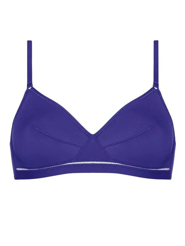 ERES Lydia Soyeuse Wireless Triangle Bra - Blue