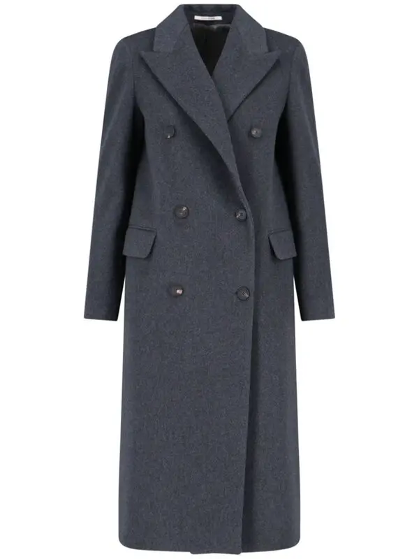 Tagliatore Jole Double-breasted Coat - Grey