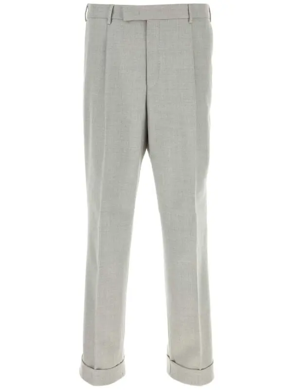 PT TORINO Mélange-effect Trousers